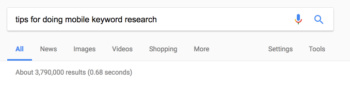 How to Perform Mobile Keyword Research