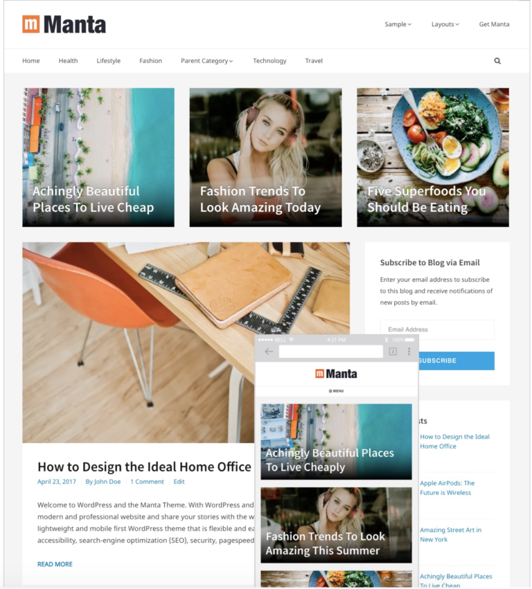 20 Melhores Templates de WordPress (Premium e Gratuitos)