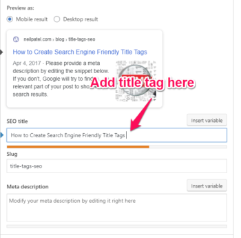 How to Create Search Engine Friendly Title Tags - Neil Patel