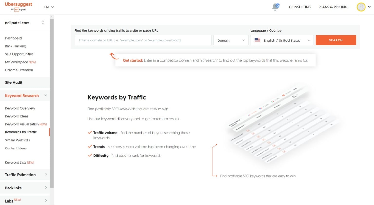 How to Find Blog Niches Using Ubersuggest - Neil Patel